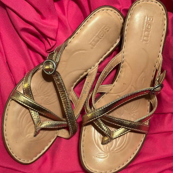 Born | Shoes | Born Leather 2 Wood Heel Slide In Sandals | Poshmark